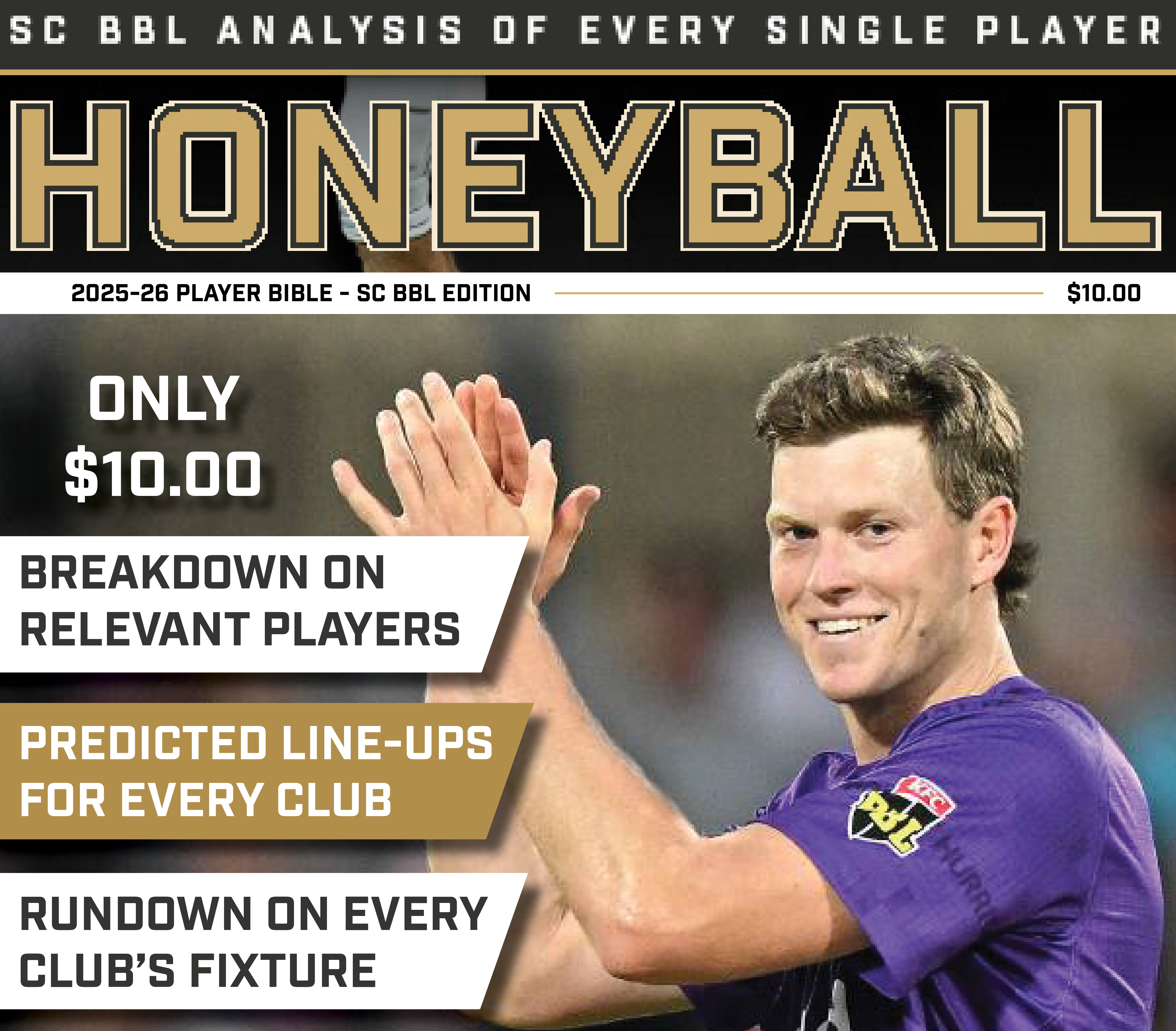 Honeyball's SC BBL Player Bible on sale now for $10 - Honeyball